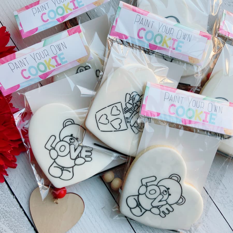 Valentine Paint-Your-Own Cookies - The Chocolate Dozen LLC